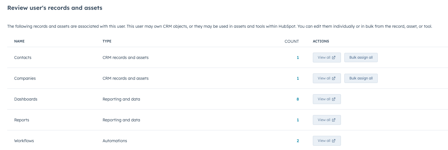 Manage user properties and preferences